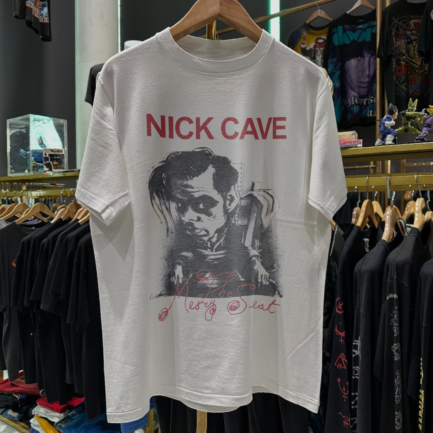 Nick Cave 'The Mercy Seat' 1988 Rare Washed White T-Shirt – Strike ...