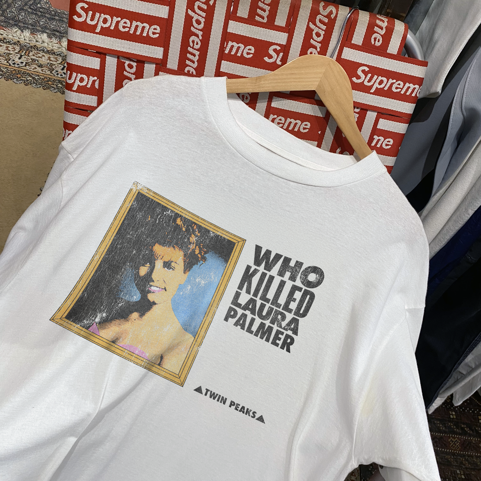 Who Killed Laura Palmer Twin Peaks Vintage Washed White T-Shirt ...