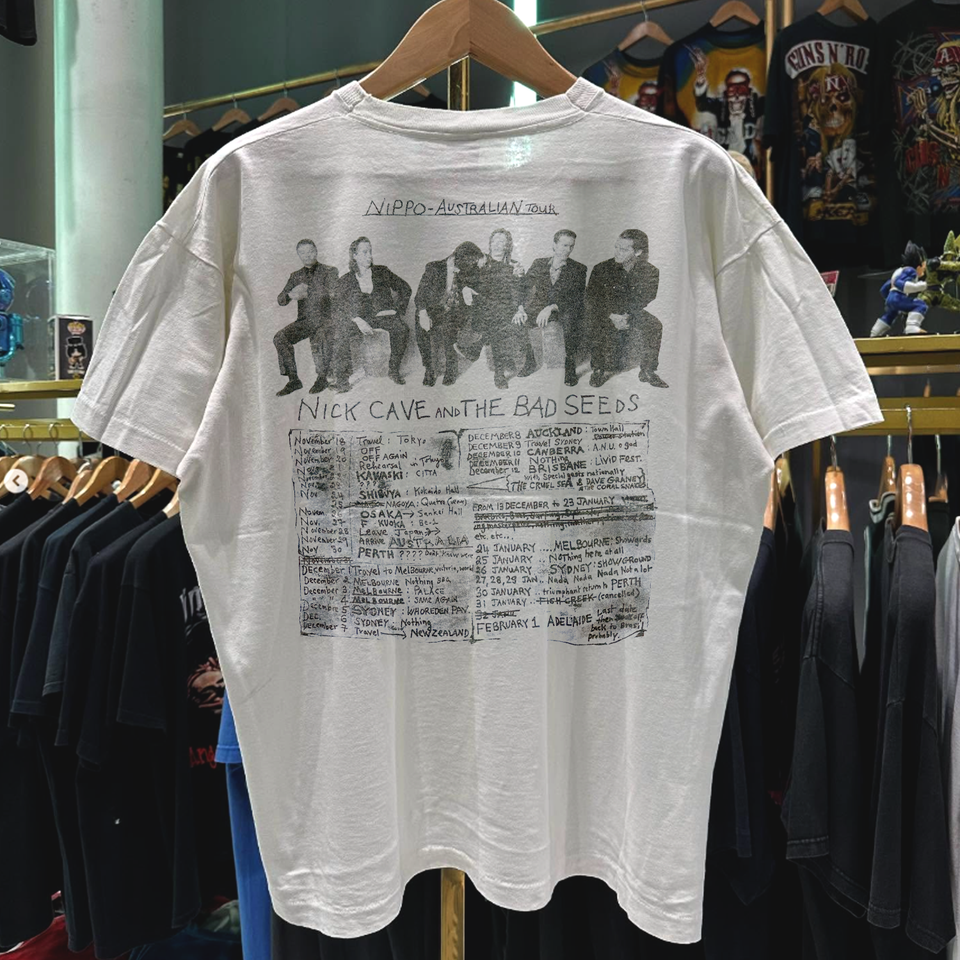 1990 Nick Cave Nippo Australia Tour Rare Washed White T-Shirt – Strike ...