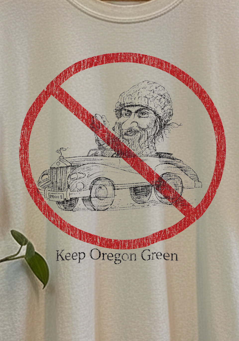 Keep Oregon Green Washed White Tee – Strike Anywhere Vintage