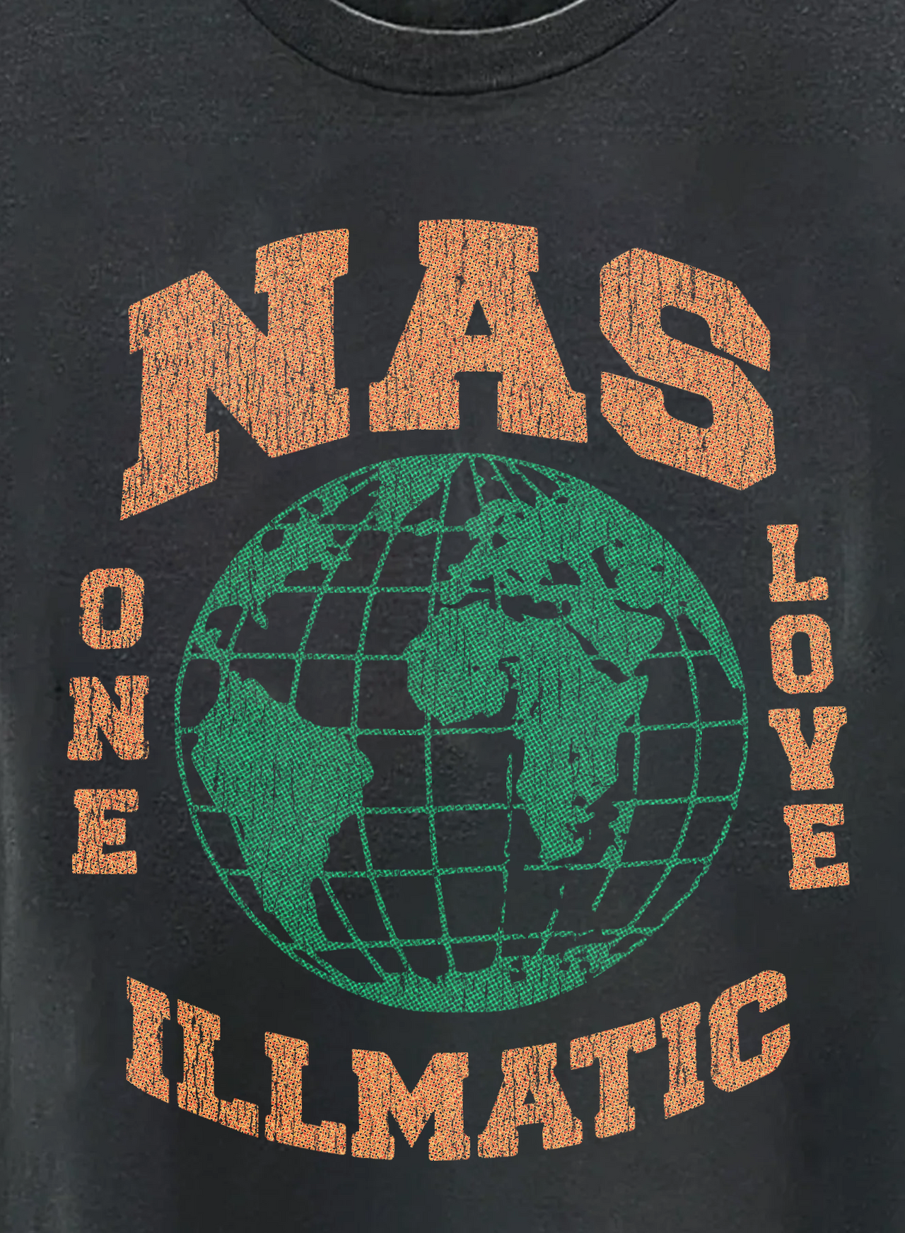 Rare Nas Illmatic Washed Black Tee – Strike Anywhere Vintage